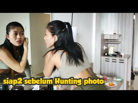 persiapan Kak Agnes sebelum Hunting photo ..ternyata seru juga lurr..