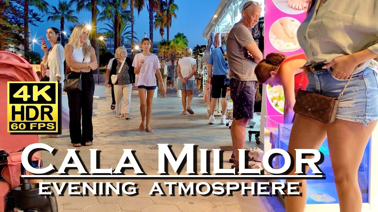 Cala Millor Mallorca evening atmosphere 4K 60fps HDR (UHD) 💖 The best ...