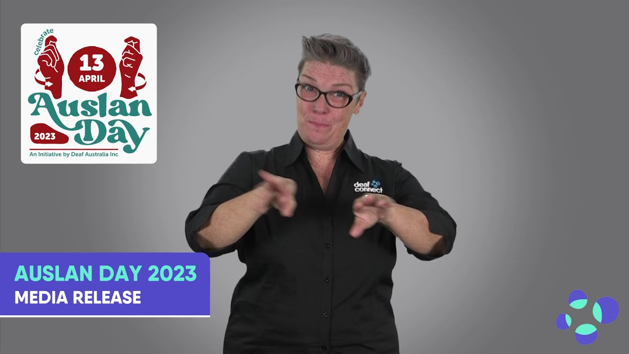 Access to Auslan in mainstream media on Auslan Day - YouTube