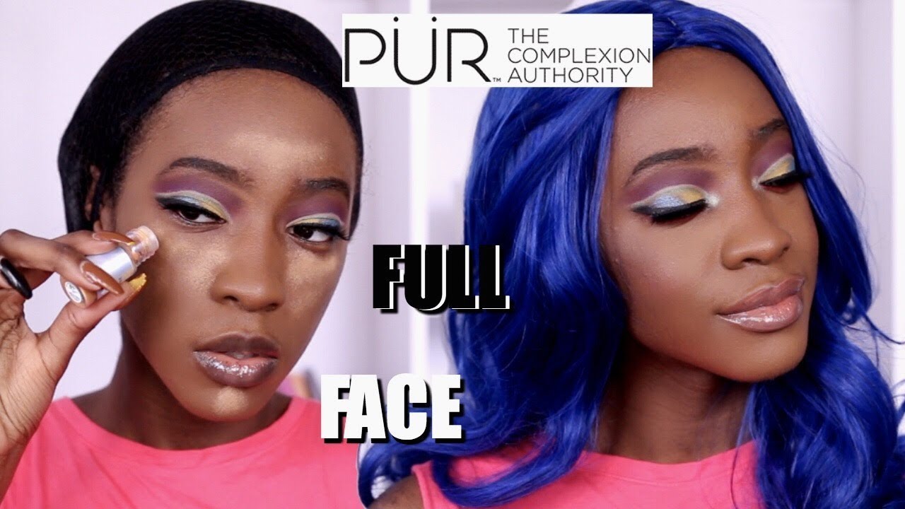 Trying a FULL FACE of Pur Makeup - YouTube