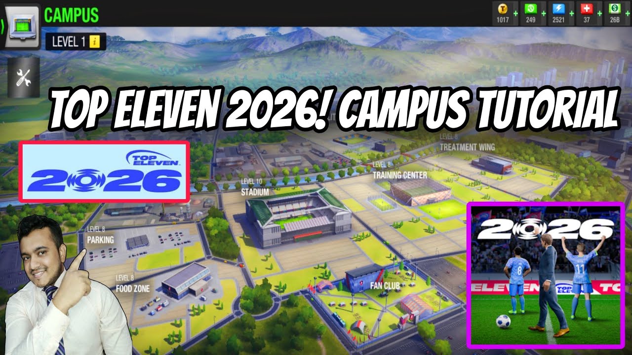 Top Eleven 2026! new update review | Campus Tutorial - YouTube