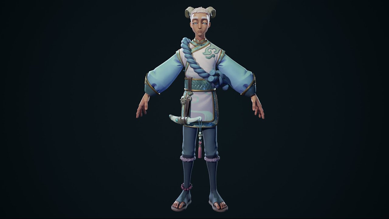 Zal - 3D Character Art - Turn - YouTube