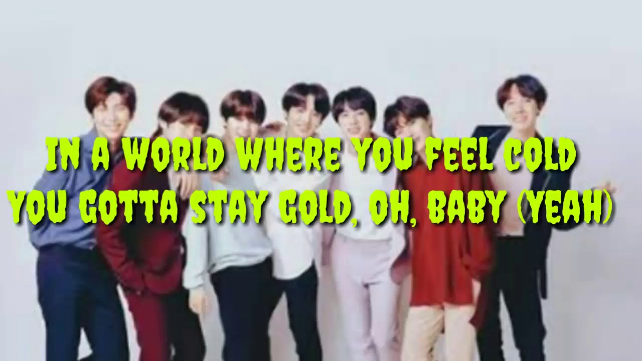 Bts - 'Stay Gold' (lyrics) - YouTube