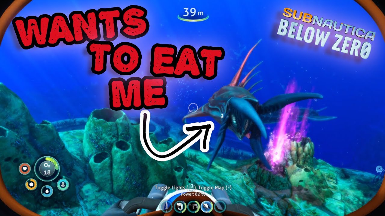 GIANT SHRIMP THINKS IT'S SNACK TIME...but I'm the Snack?! | Subnautica ...