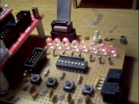 ATmega128 개발 시리즈,실험184 포토인터럽트를 이용하여 overflow interrupt방식으로 time count하는 실험 - YouTube