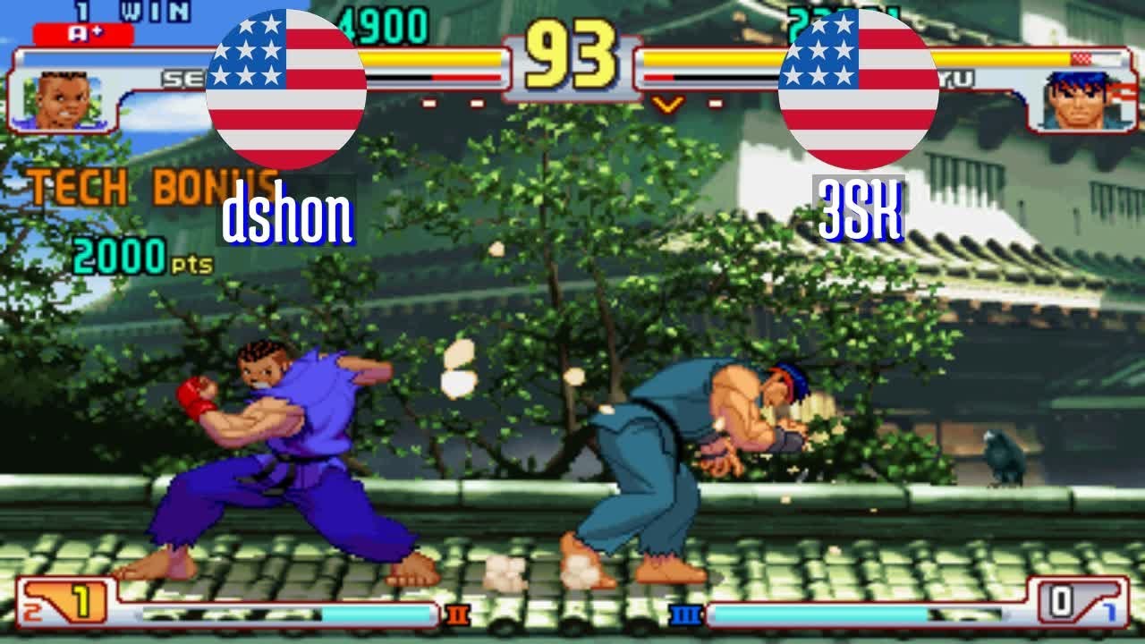FT3 @sfiii3nr1: dshon (US) vs 3SK (US) [Street Fighter III 3rd Strike ...