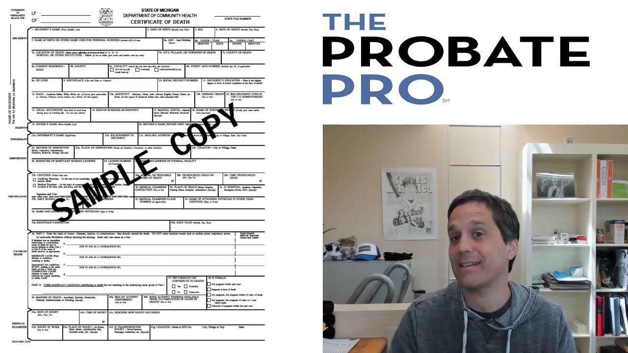 Death Certificates and Probate #theprobatepro #probate # ...