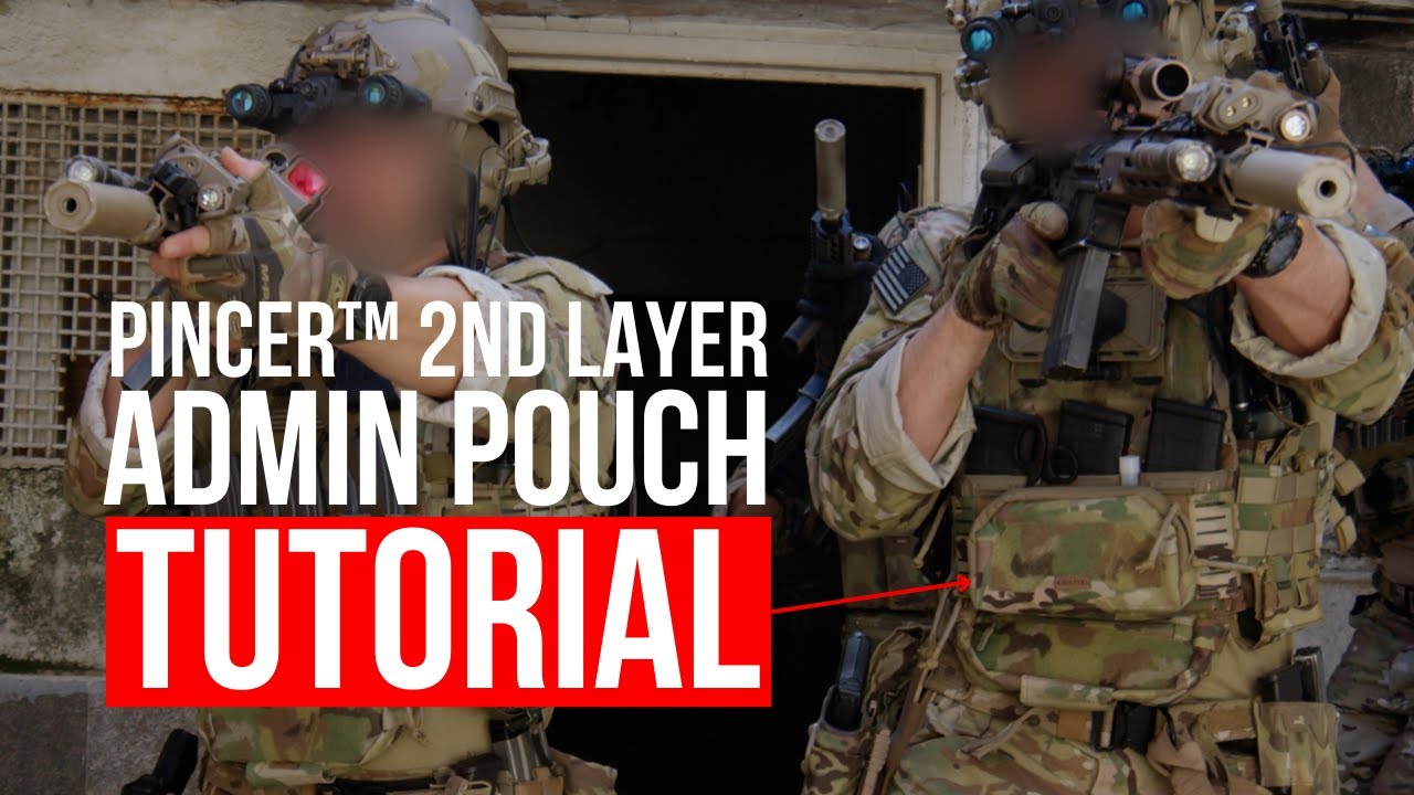 Pincer Placard 2ND Layer Admin Pouch Tutorial - YouTube