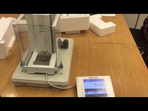 Mettler Toledo Microbalance with K&S anti-vibration platforms - YouTube
