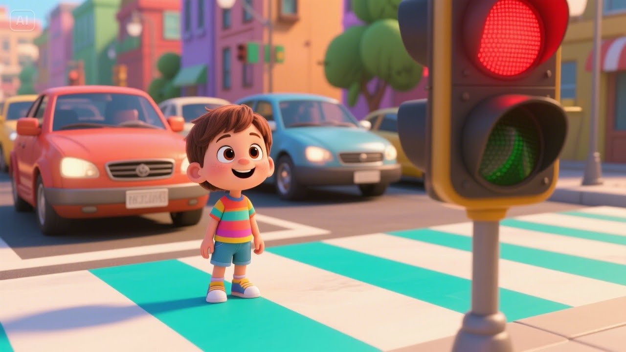 Be Safe on the Road – Traffic Light Song | Fun Road Safety Song for ...