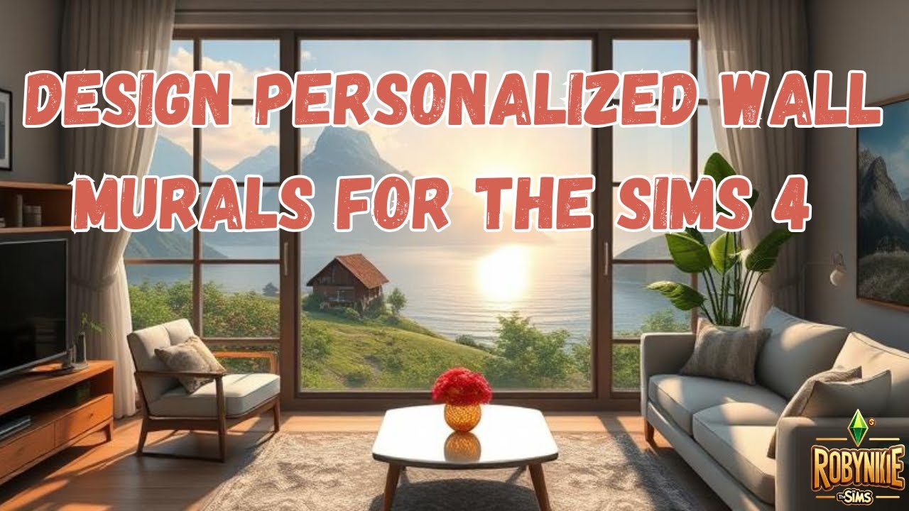 Sims 4 Wall Mural Magic: Transform Your Walls with DIY Style - YouTube