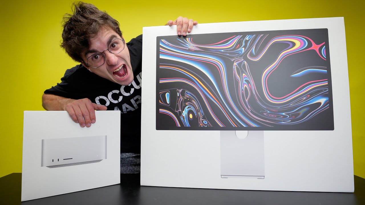 MEGA UNBOXING APPLE: Mac Studio & Display - YouTube