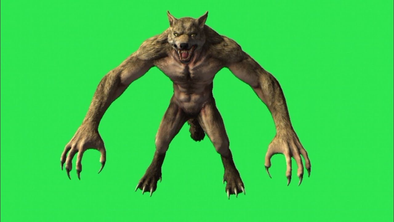 green screen werewolf, green screen video, werewolf. - YouTube