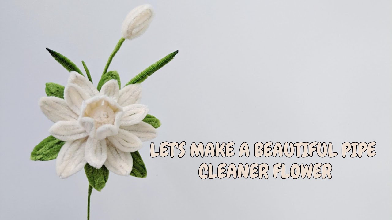 Beautiful Pipe cleaner flower tutorial | Amazing Fuzzy wire flowers ...