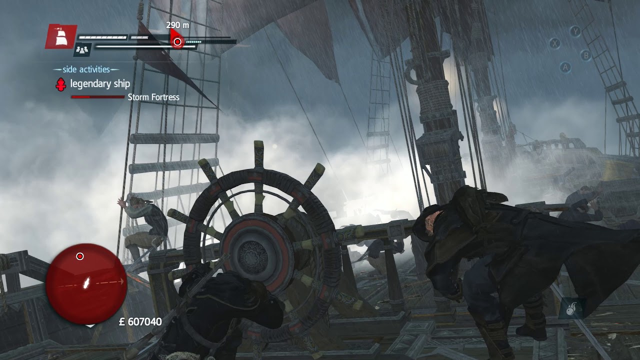 Assassin's Creed Rogue - Storm Fortress Legendary Ship Battle - YouTube