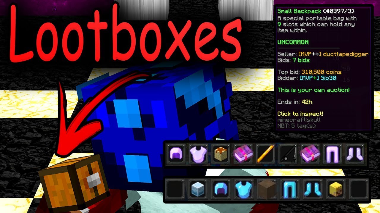 Hypixel Skyblock Lootboxes - YouTube