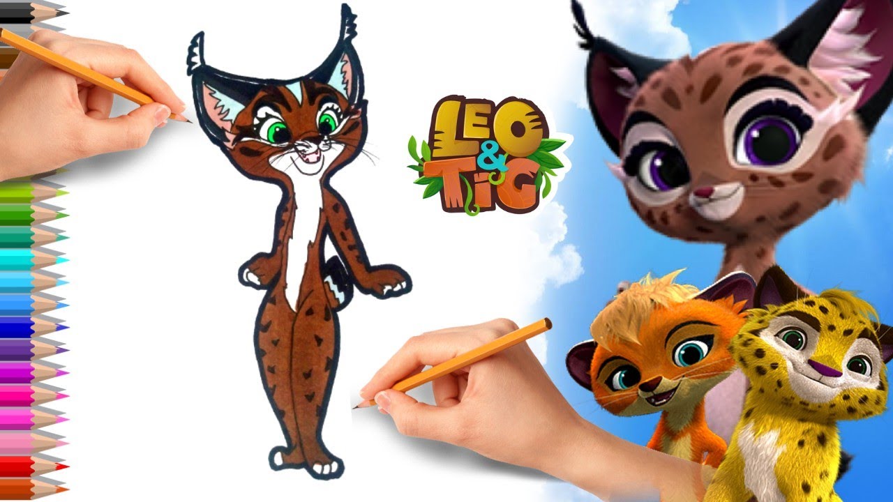 How to draw Redyara | LEO & TIG | #drawing #cartoon - YouTube