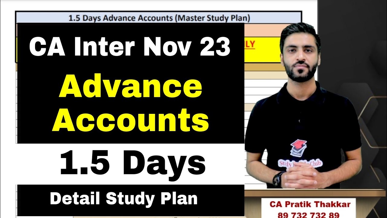 Advance Accounts 1 5 Days Plan Ca Inter Nov 23 Adv Accounts Important