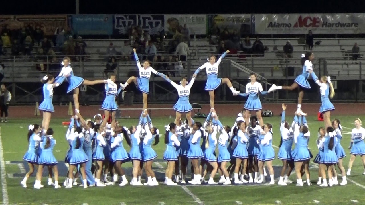 2017 DVHS Cheer Varsity - vs. Livermore at Home Coming - YouTube