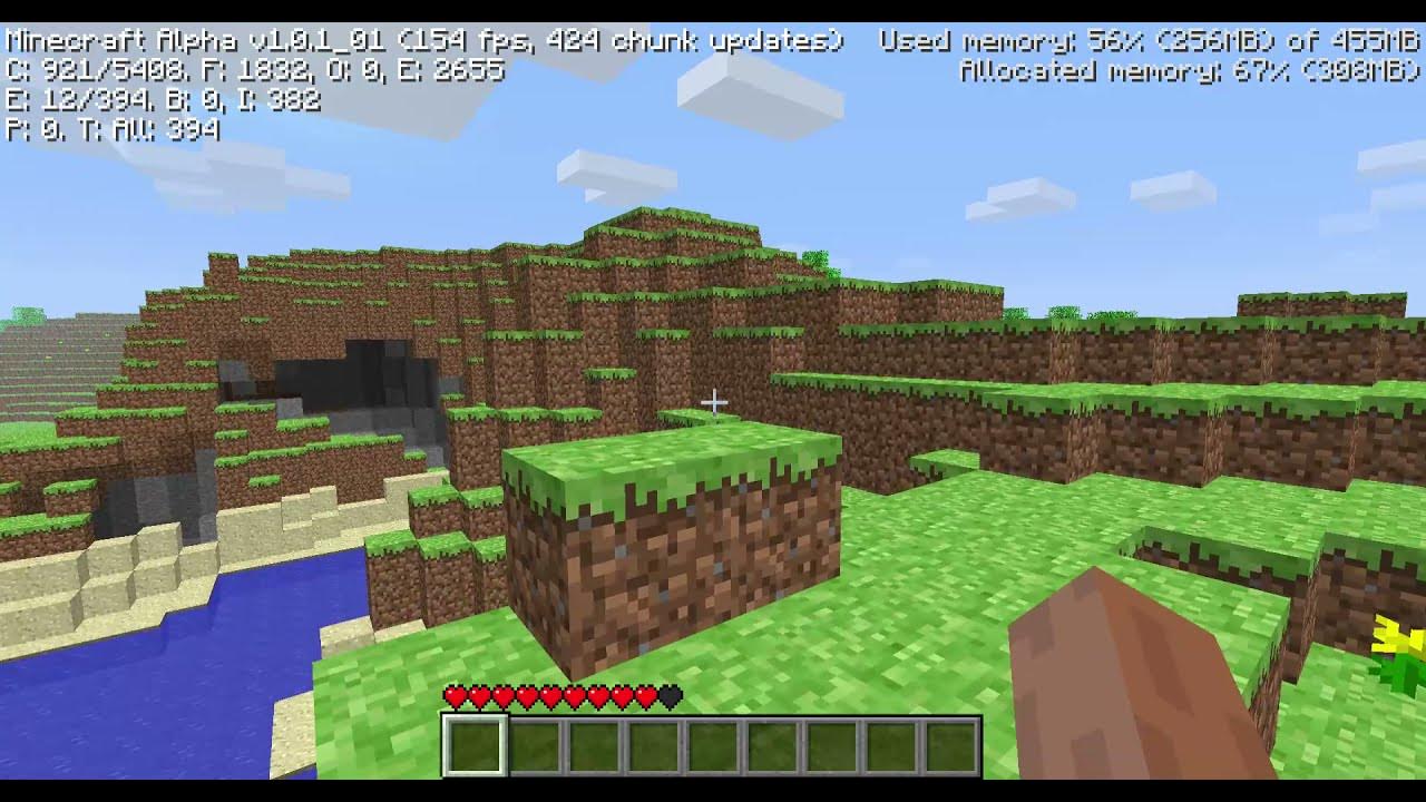 Minecraft Java Edition Alpha v1.0.1 (seecret friday 3) - YouTube