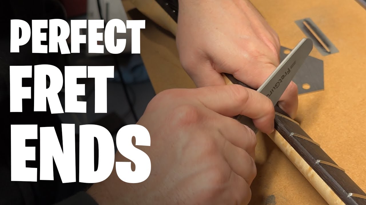 How to Round Fret Ends on a Handmade Guitar Neck - YouTube