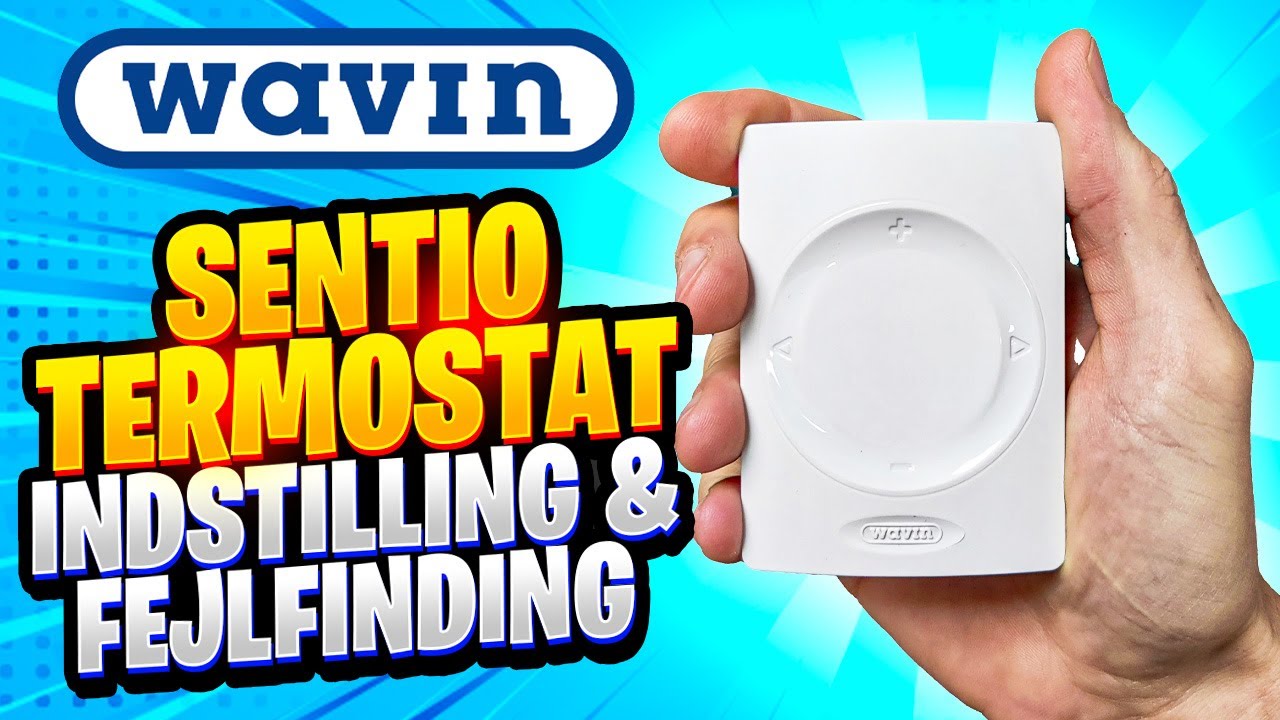 Wavin SENTIO rumtermostat | Fejlfinding og indstilling 🧑‍🔧 - YouTube
