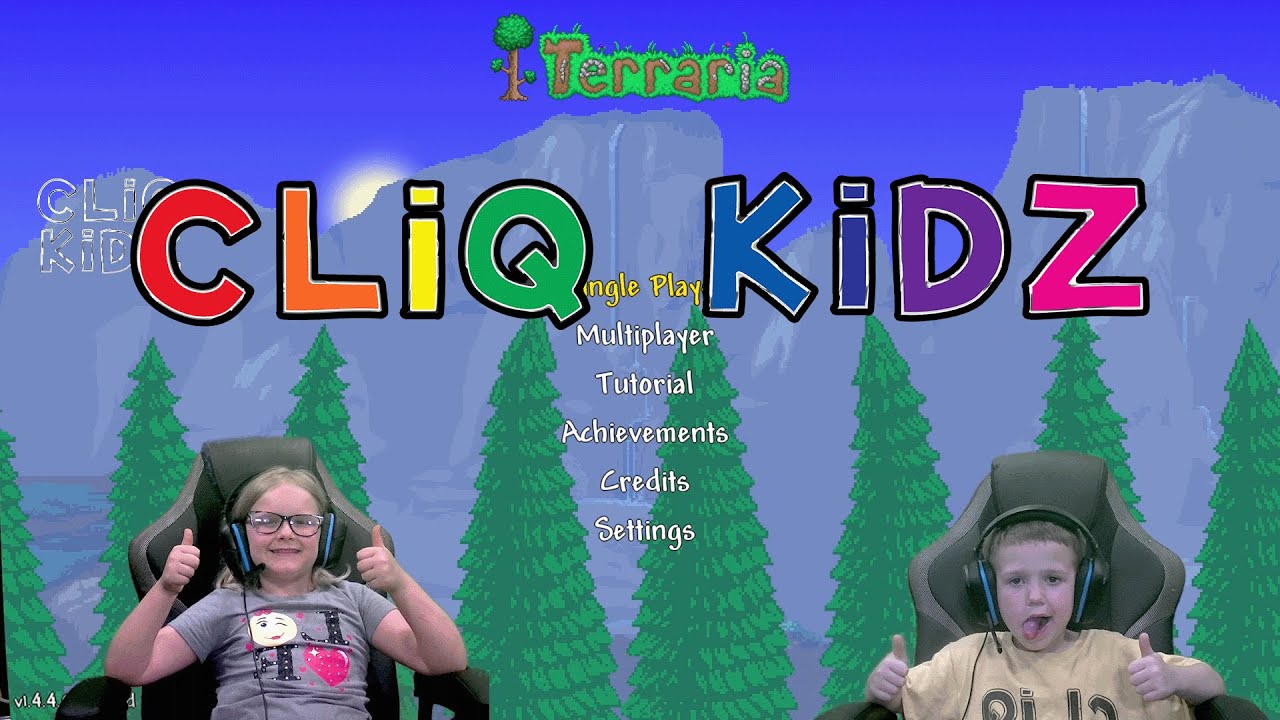CLiQ KiDZ Chop stuff up in Terraria Split Screen 2 Player Fun - YouTube