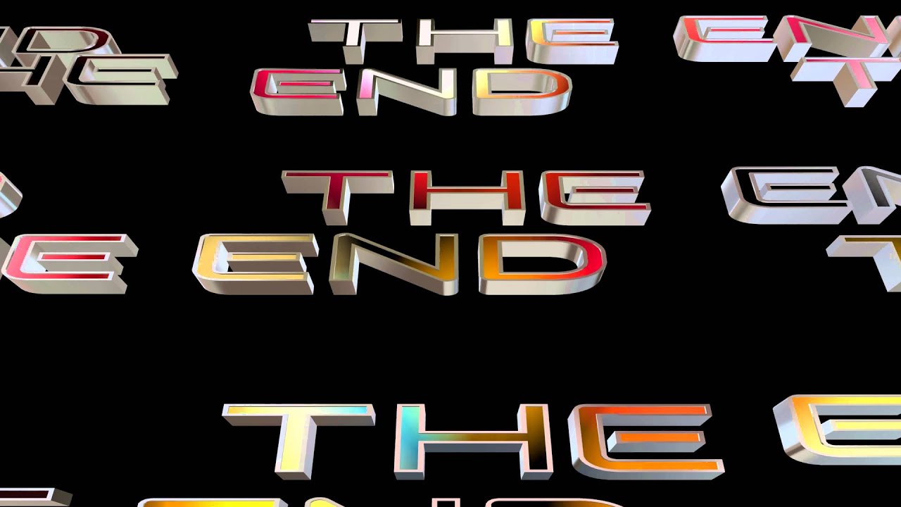 8K 7680x4320 THE END Clone Style 3D Title Animation - YouTube