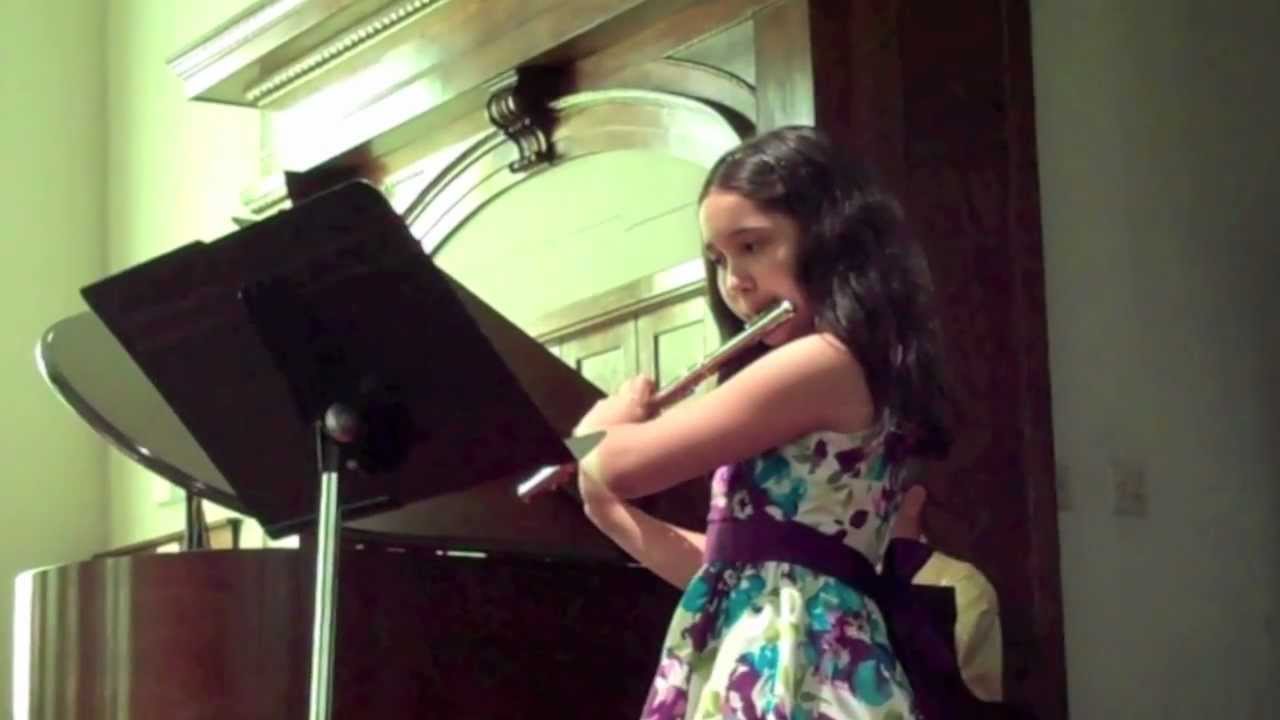 Maria's First Flute Recital - YouTube