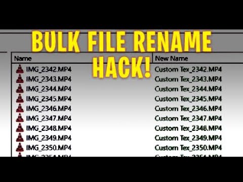 Ultimate File Renaming Hack: Lightning-Fast & Effortless Rename Sequence Files in SECONDS - YouTube
