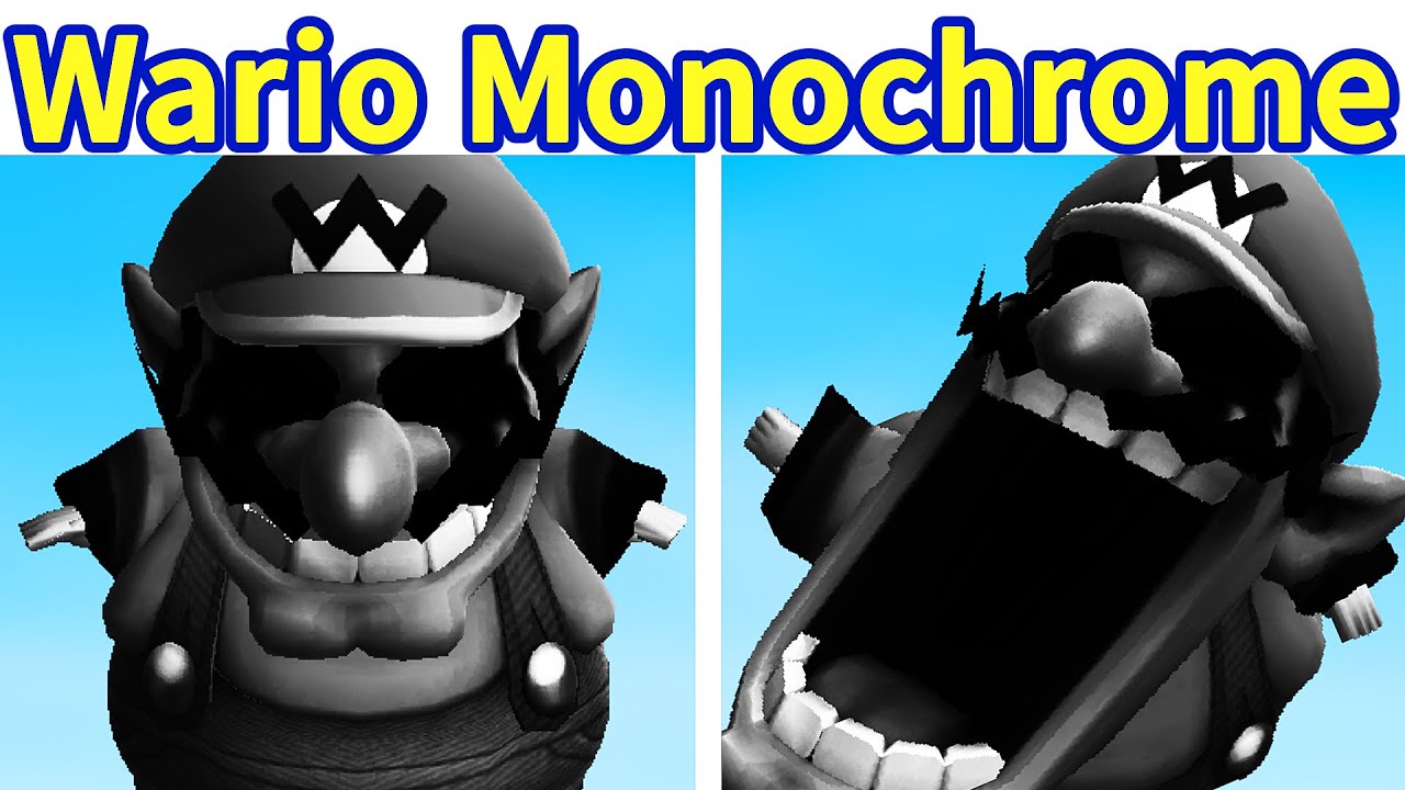 Friday Night Funkin': Monochrome but Wario is dead [FNF Mod/HARD] Hypno ...