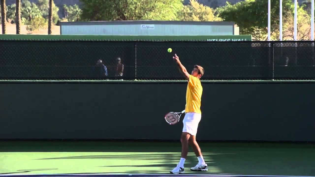Juan Martin del Potro Serve In Super Slow Motion 2 - Indian Wells 2013 ...