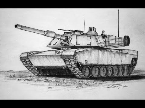 M1 Abrams Tank Drawing