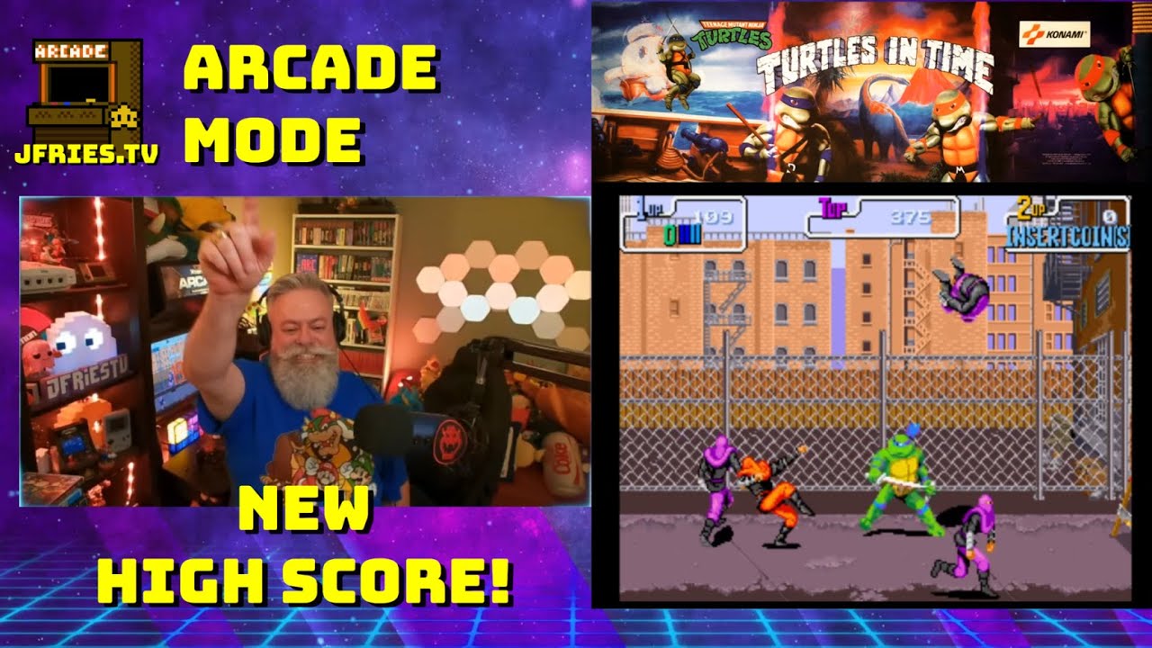 Highlight: Arcade Mode - Teenage Mutant Ninja Turtles: Turtles in Time ...