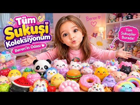 🌈 Beren’in Tüm Sukuşi Koleksiyonu! 😍 Odasındaki Bütün Sukuşileri Gösteriyor!