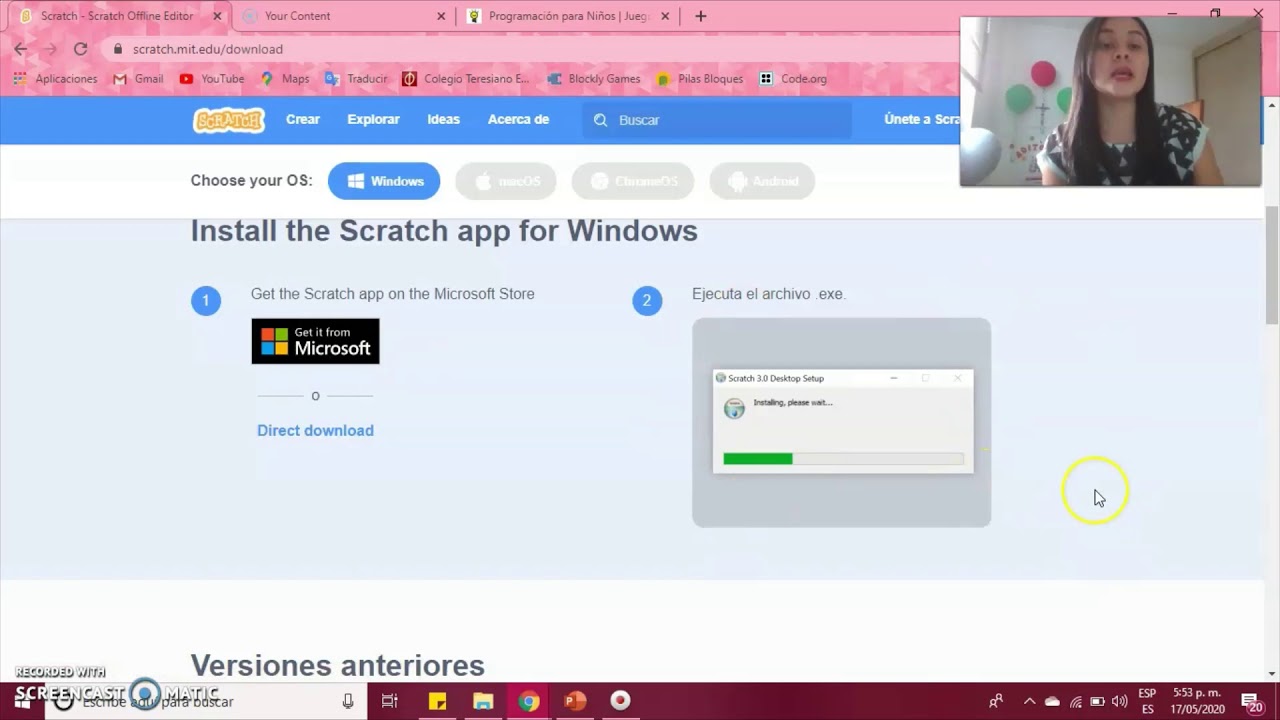 ¿Cómo descargar e instalar Scratch 3.0? - YouTube
