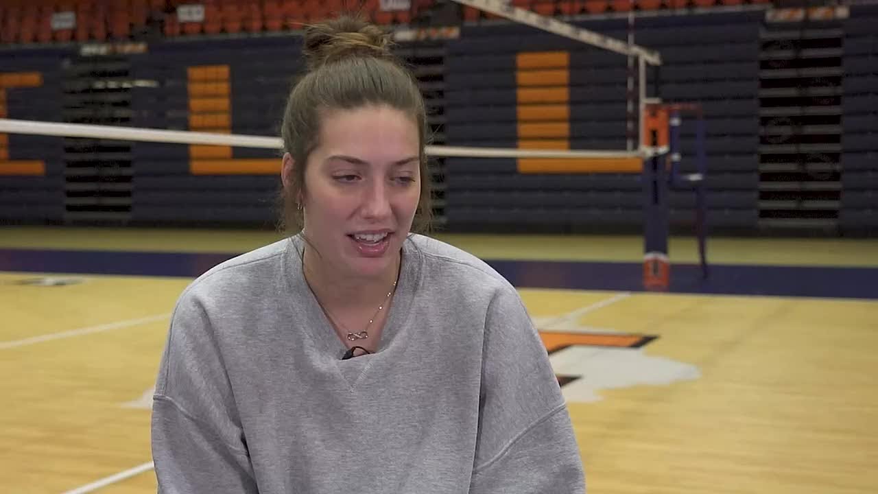 Illini Volleyball | Senior Day - Megan Cooney - YouTube