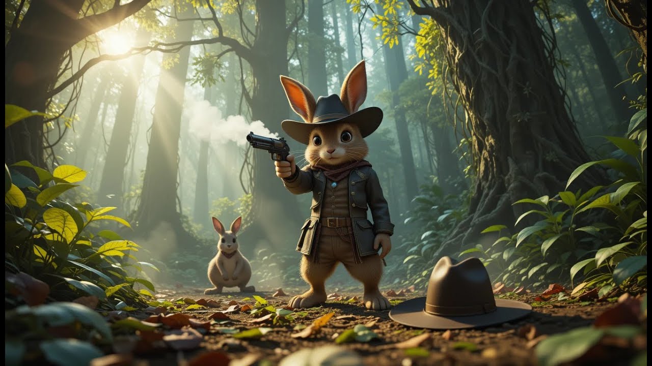 Rabbit vs Kangaroo: The Ultimate Cowboy Duel 🐇🤠🦘 | Who Will Win? - YouTube
