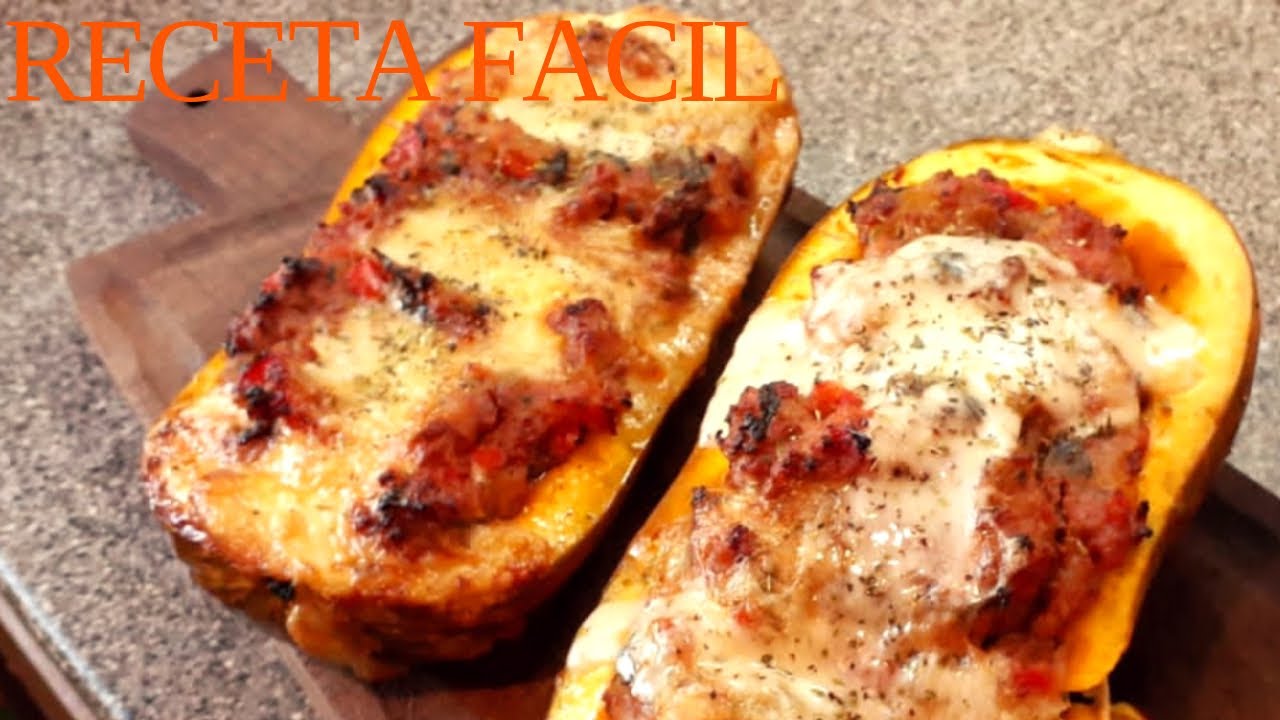 Calabaza rellena: receta espectacular - YouTube