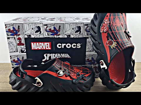 Unboxing Marvel x Crocs Spider Man Miles Morales Crocs YouTube