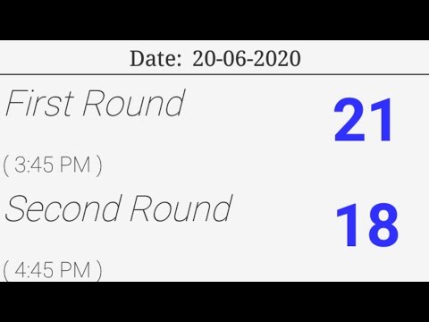 22-06-2020|Shillong teer common number | - YouTube
