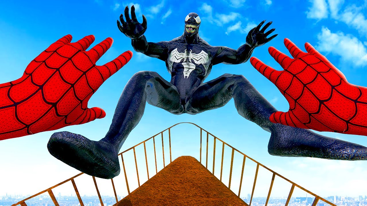 Throwing Venom Off a HUGE Tower - Bonelab VR Mods - YouTube