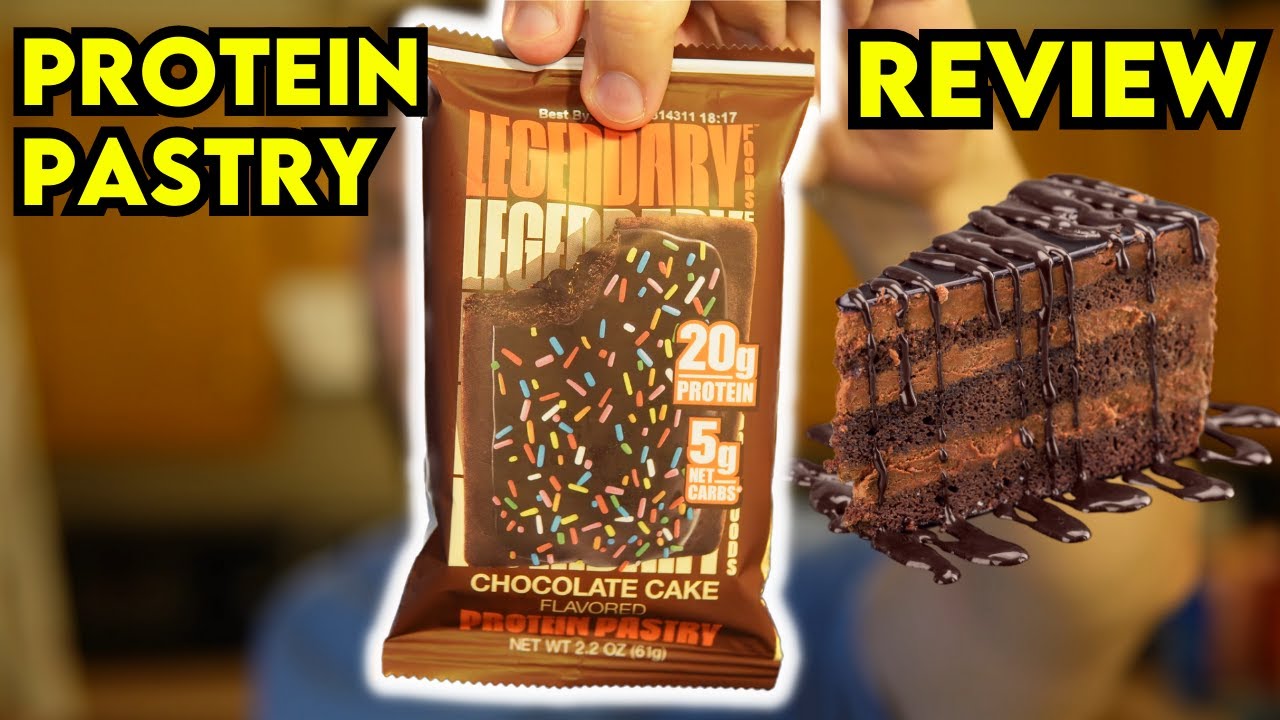 LEGENDARY Foods CHOCOLATE CAKE PROTEIN PASTRY Review - YouTube