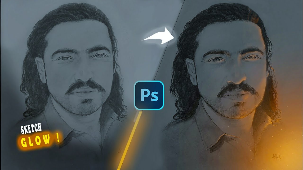 how to make Glowing Sketch in Photoshop | step by step easy tutorial ...