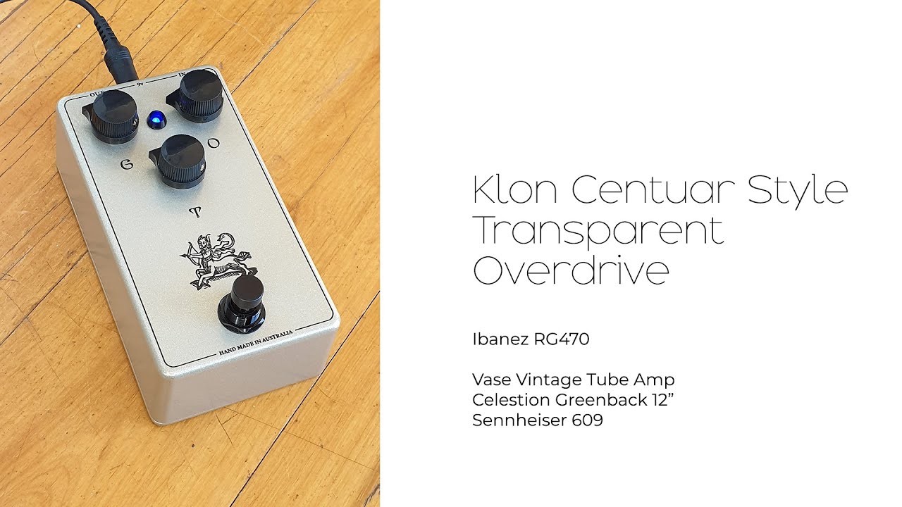 Klon Centaur inspired Transparent Overdrive - YouTube
