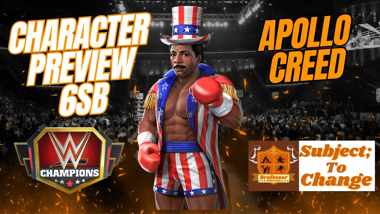 Drip Plate Destroyer Apollo Creed!!!!!! 🥊🏆💪🤩 WWE Champions Character ...