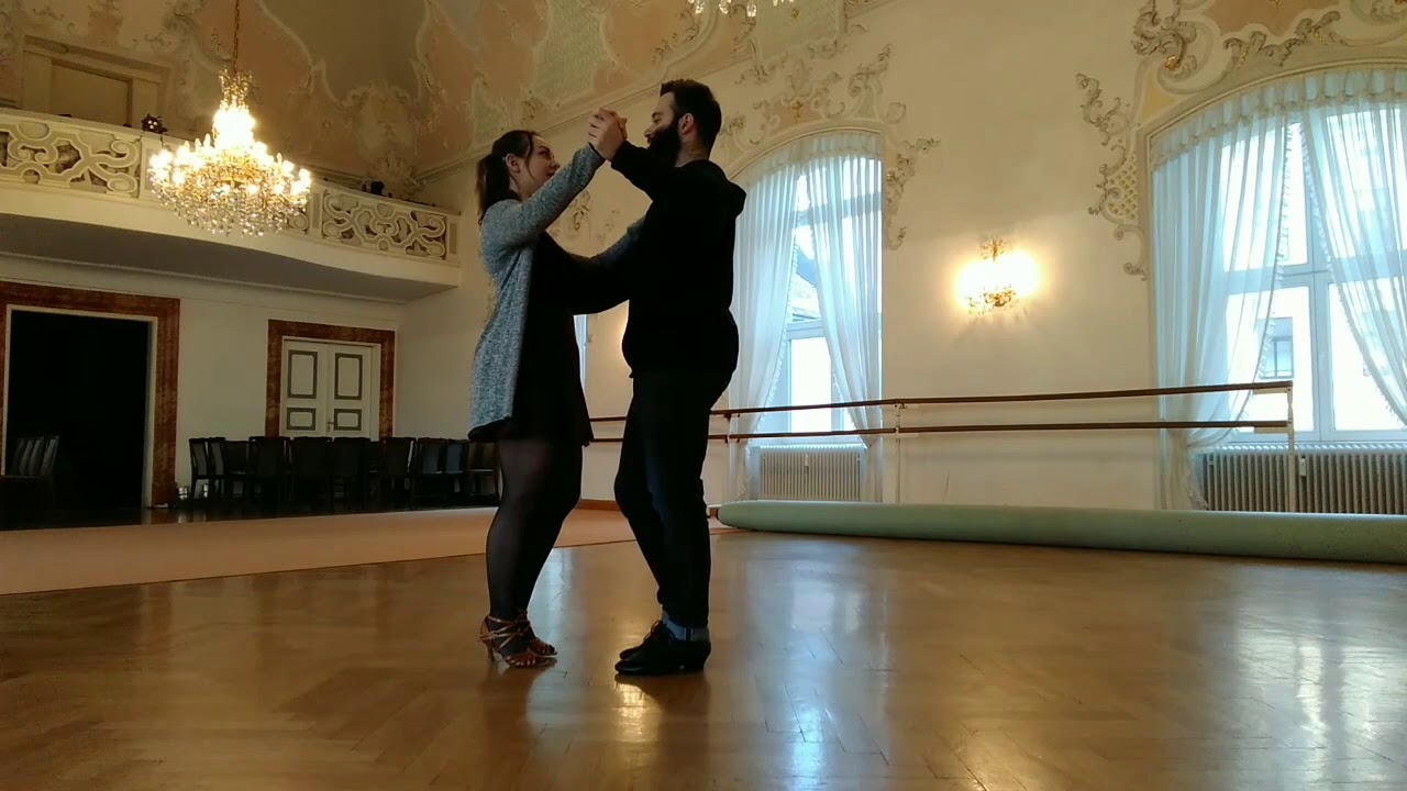 Langsamer Walzer - Grundschritt - YouTube