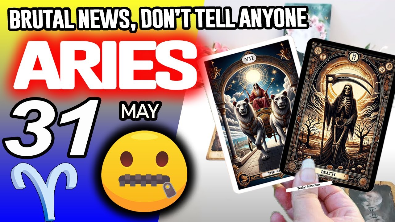 Aries ♈BRUTAL NEWS 💥💌 DON’T TELL ANYONE🤐 horoscope for today MAY 31 2025 ♈ #aries tarot MAY ...
