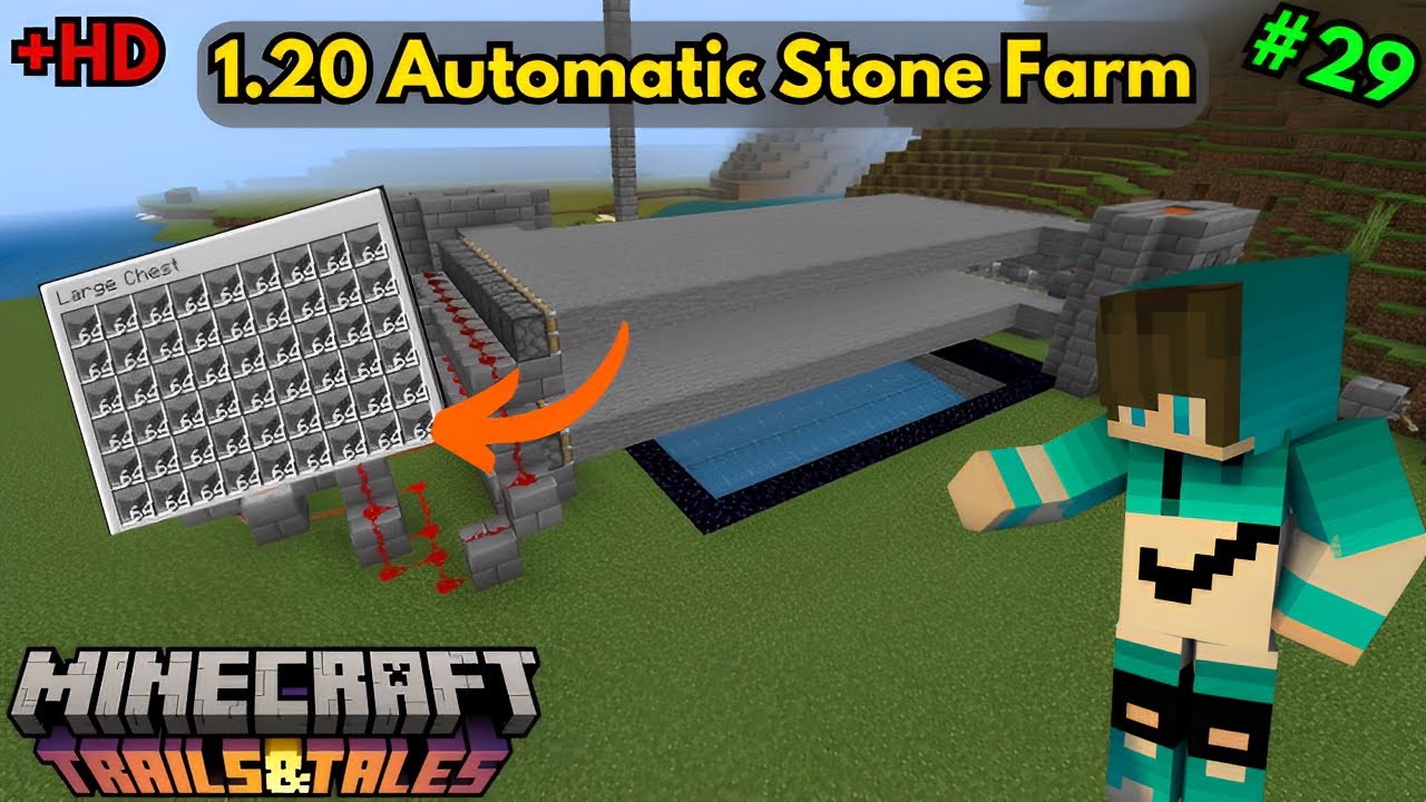 Finally I Made Stone Farm in Minecraft PE|SEASON 2|MINECRAFT GAMEPLAY ...