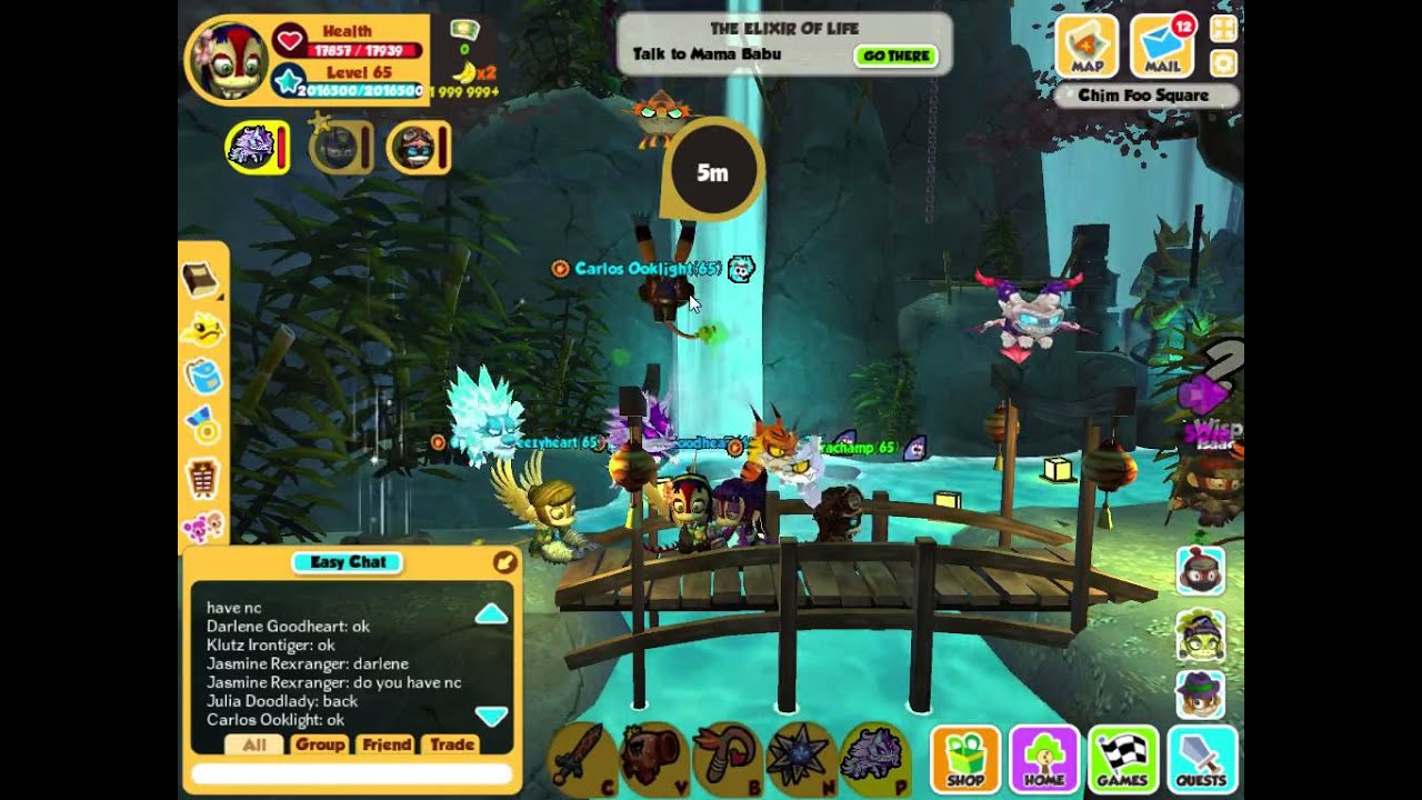 Monkey Quest -darlene and all friend in chim foo square - YouTube